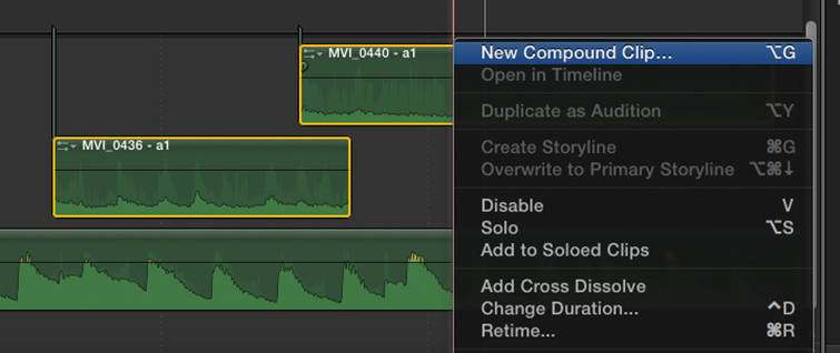 How to Use Compound Clips as Audio Tracks in FCPX - PremiumBeat