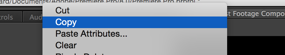 Premiere Quick Tip: Quickly Copying Multiple Effects