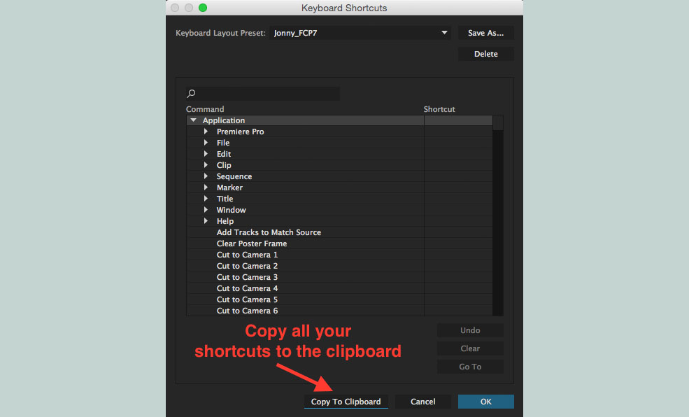 Print Your Own Premiere Pro Keyboard Shortcuts!