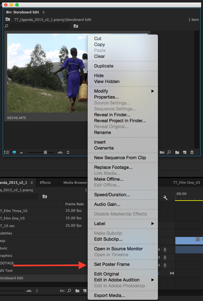 Creating a Storyboard Edit in Premiere Pro CC 2015