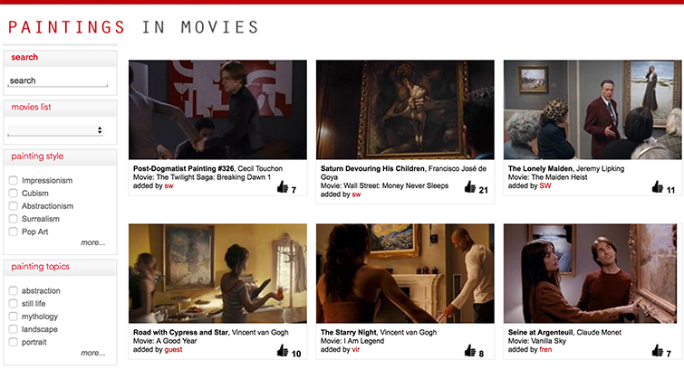 The Influence of Paintings on Filmmakers