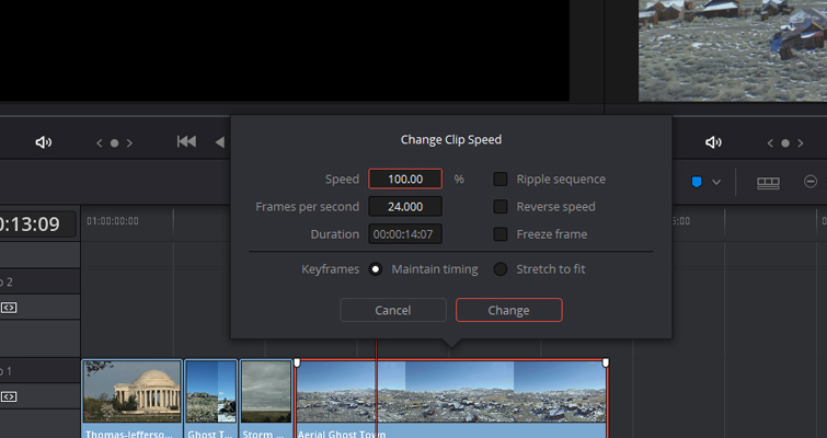 Speed Change Techniques In DaVinci Resolve