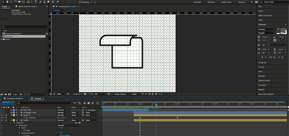 How to Create an Animated Envelope in After Effects