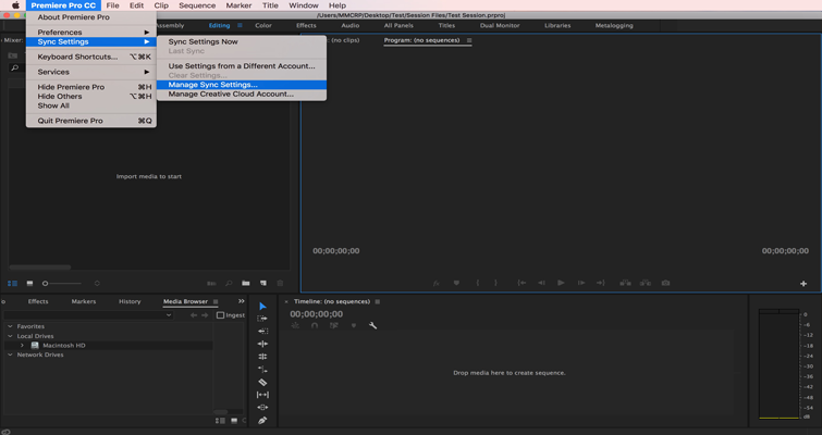 How to Set or Recall Preference Settings in Adobe Premiere Pro