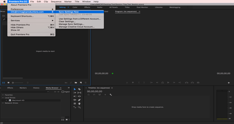 How to Set or Recall Preference Settings in Adobe Premiere Pro