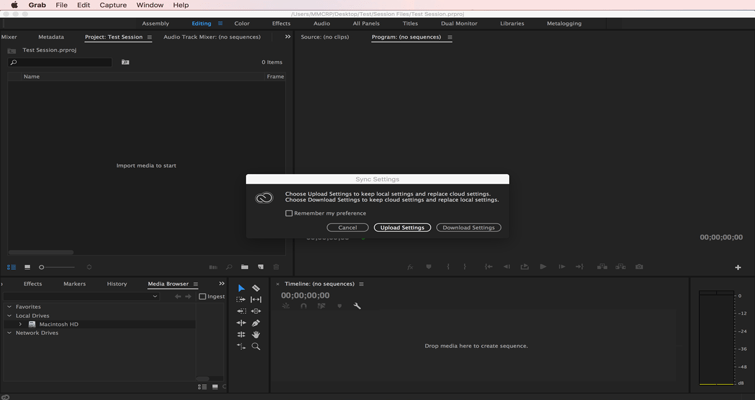How to Set or Recall Preference Settings in Adobe Premiere Pro
