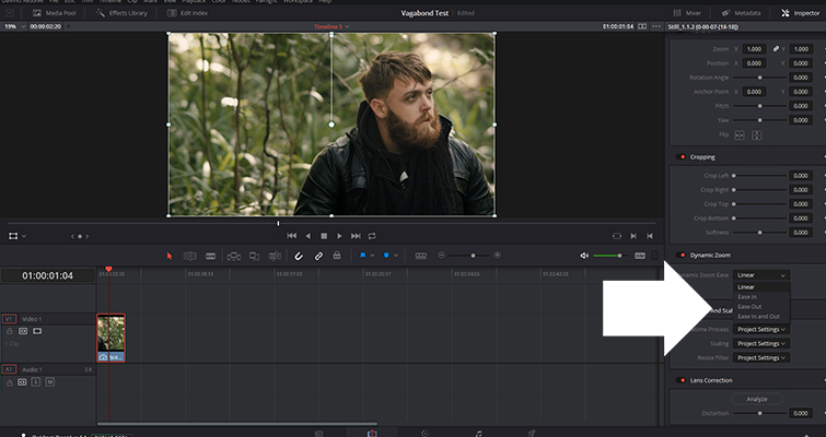 Get to Know The Dynamic Zoom Tool In Resolve 14