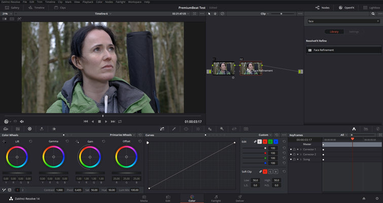 Working with DaVinci Resolve 14's Powerful Face Refinement Plug-in