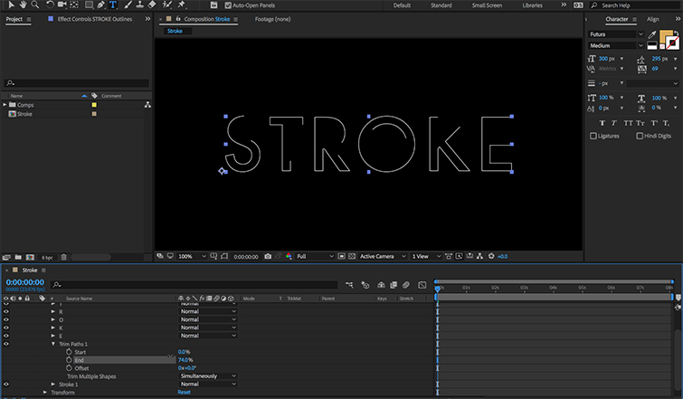 How to Animate a Text Stroke in Adobe After Effects