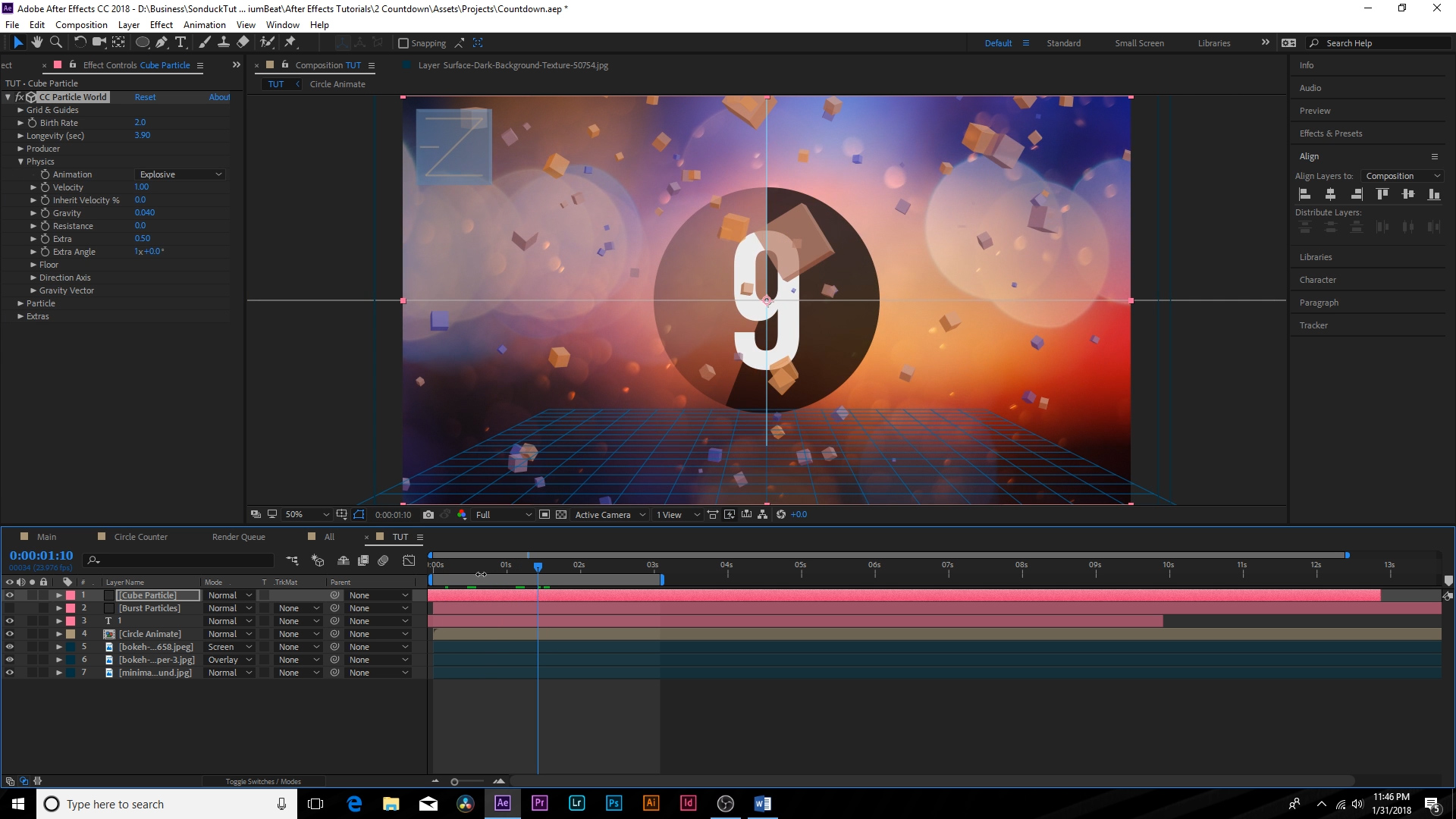 Animate A "Top 10 Countdown" Screen Using After Effects