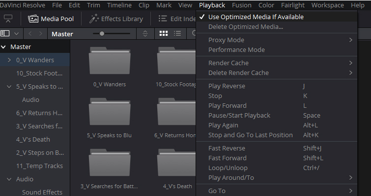 Quick Tip How To Use Optimized Media In Davinci Resolve