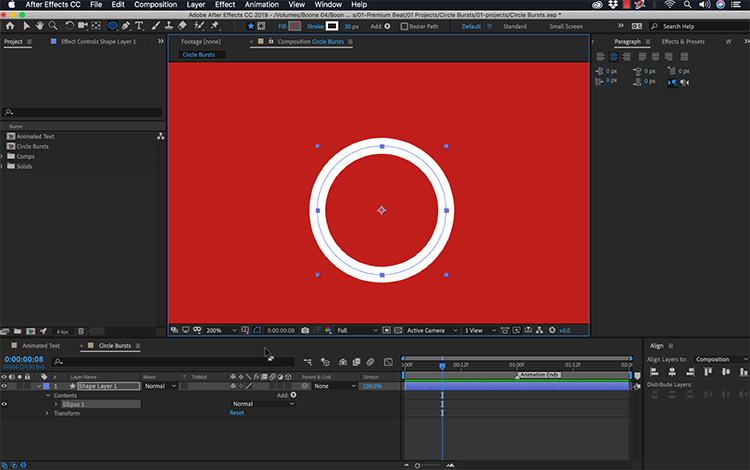 How to Create an Animated Circle Burst in Adobe After Effects