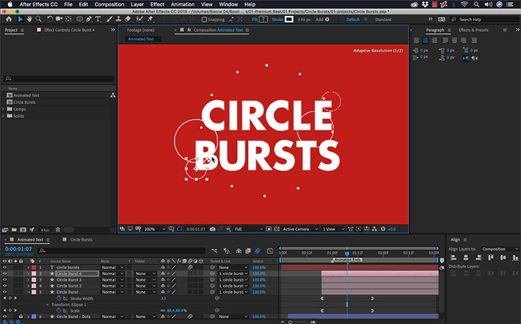How to Create an Animated Circle Burst in Adobe After Effects