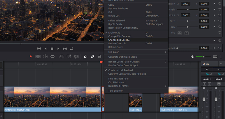 Quick Tip: Creating Stills and Pauses in Resolve