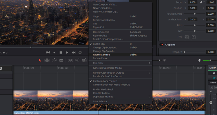 Quick Tip: Creating Stills and Pauses in Resolve