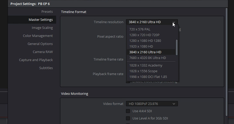 DaVinci Resolve 15 Video Crash Course — Basic Settings