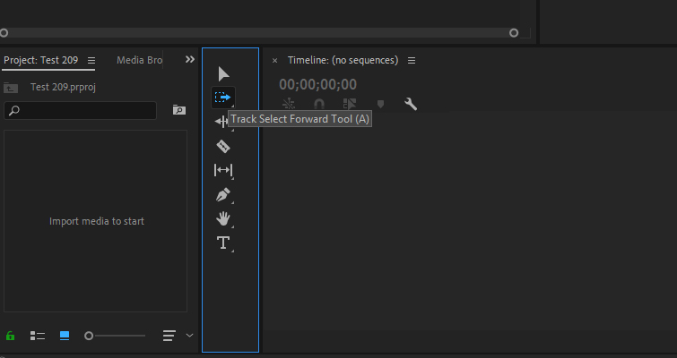 Using the Track Select Forward Tool in DaVinci Resolve 15