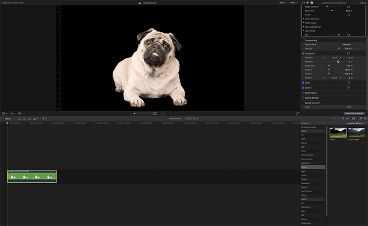 How to Key Green Screen Footage in Final Cut Pro X - The Beat: A Blog ...