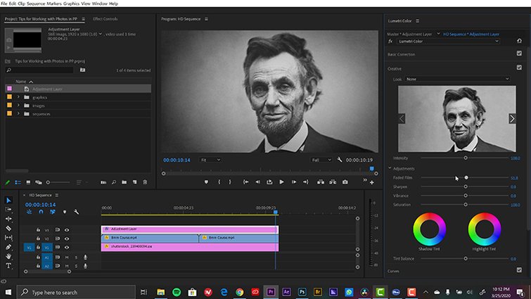 Tips for Working with Photos in Adobe Premiere Pro