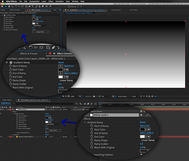 How to Create and Change a Solid Color Layer in After Effects