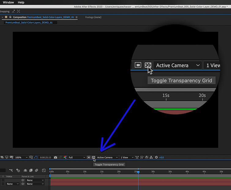 How to Create and Change a Solid Color Layer in After Effects