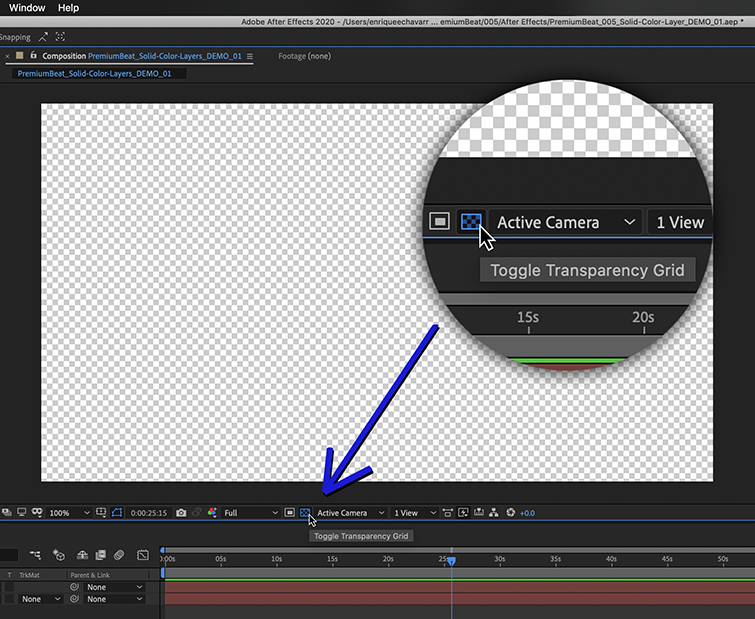 How to Create and Change a Solid Color Layer in After Effects