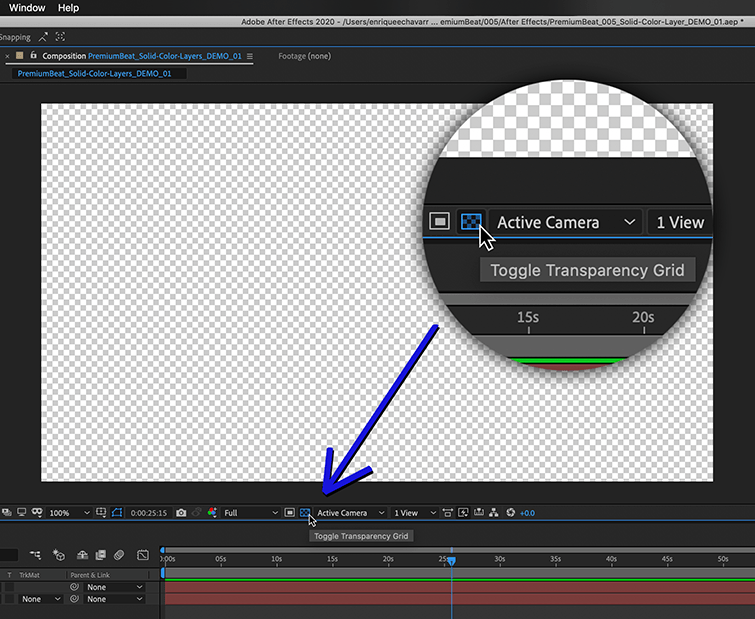 How to Create and Change a Solid Color Layer in After Effects