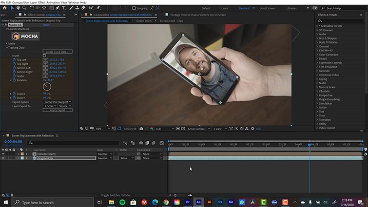Basic Screen Replacements (with Reflections) in Adobe After Effects