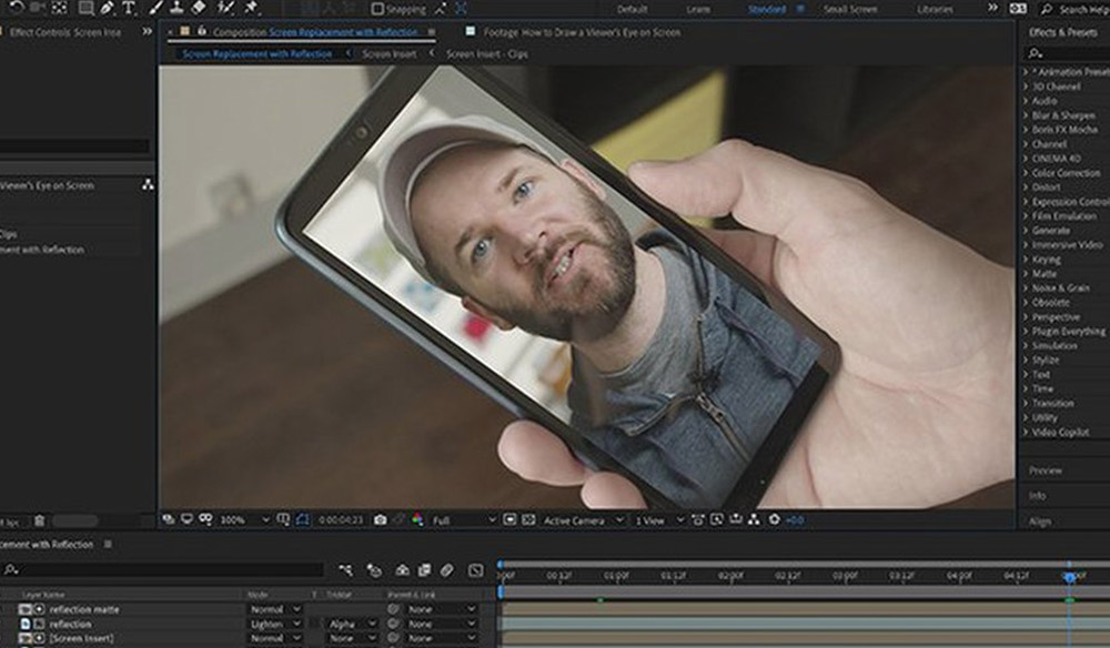 Basic Screen Replacements (with Reflections) in Adobe After Effects