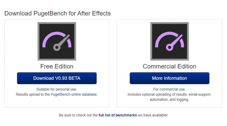 Free Computer Benchmark Tests for Video Editors