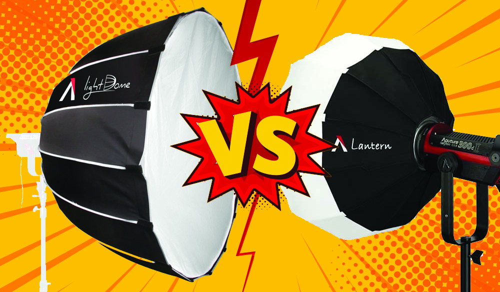 Lighting Modifiers: Aputure Light Dome Vs. Aputure Lantern