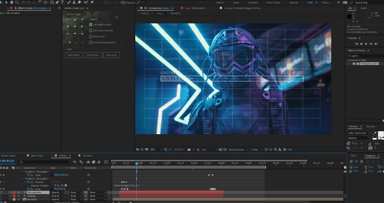 Create a Cyberpunk 2077-Inspired Boot-up Display in After Effects