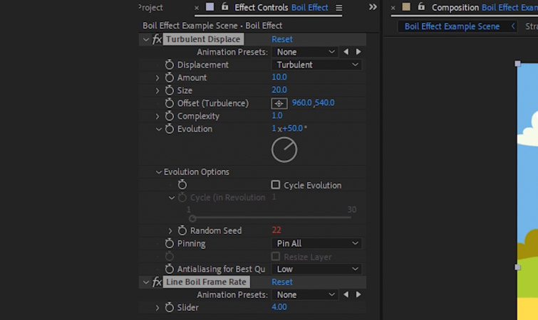 Create Wiggly Text and Animations Using the Line Boil Effect