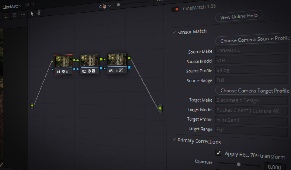 CineMatch - Color Matching at the Click of a Mouse