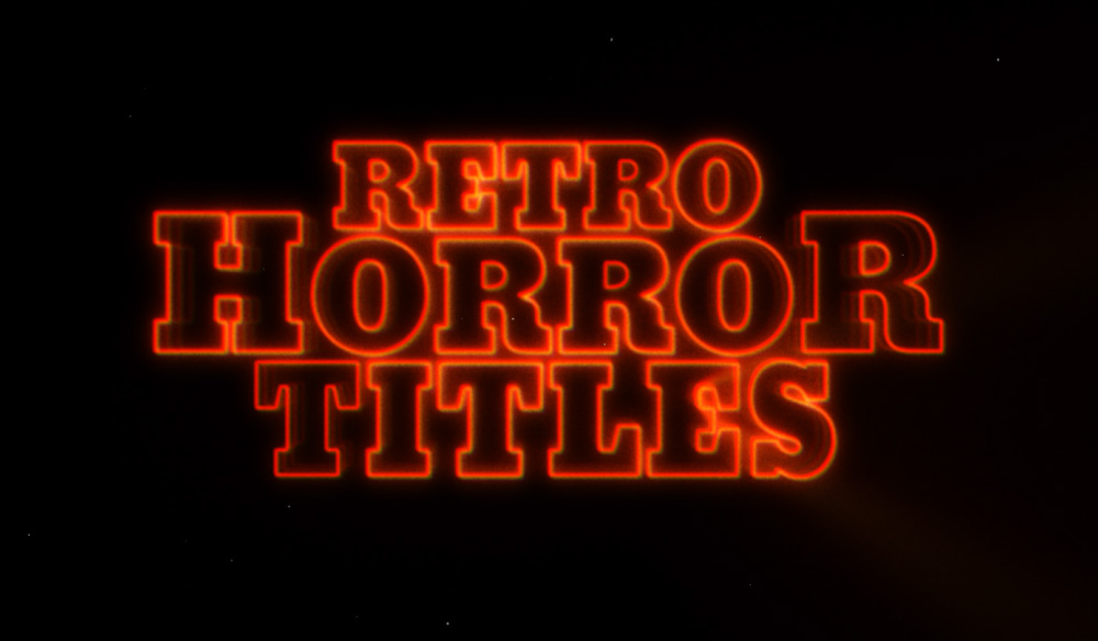 Video Tutorial: Create Retro Horror Movie Titles in After Effects