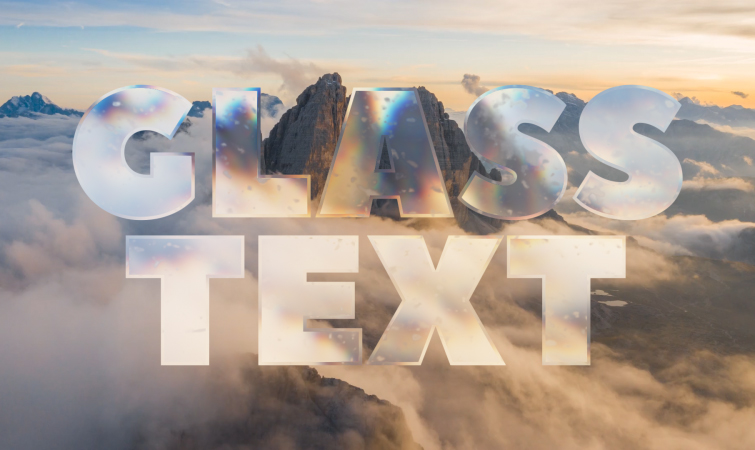 How to Create Glass and Ice Text in After Effects