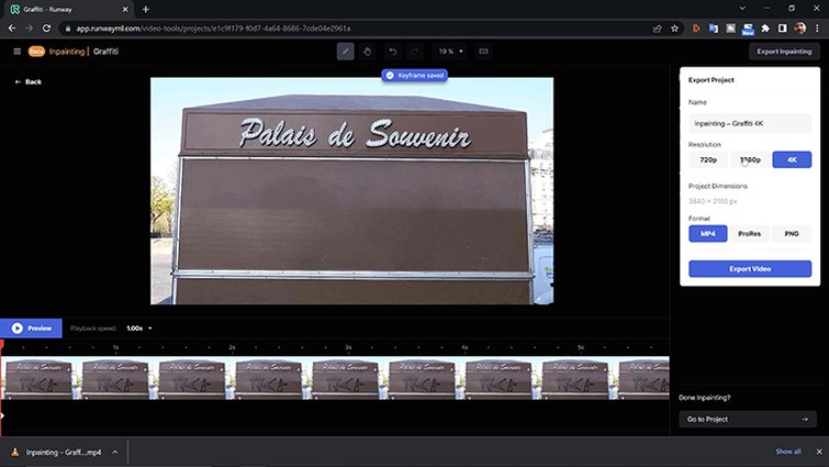 Remove Objects from a Video with One Brush Stroke?
